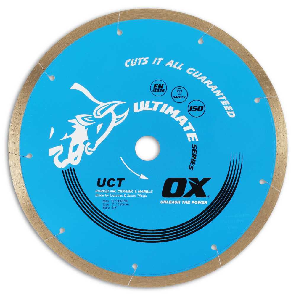 OX OX-UCT-7 Ultimate Cuts All Tiles 7-Inch Diamond Blade - OX Tools USA